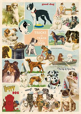 Dog Collage Poster - Cartolina